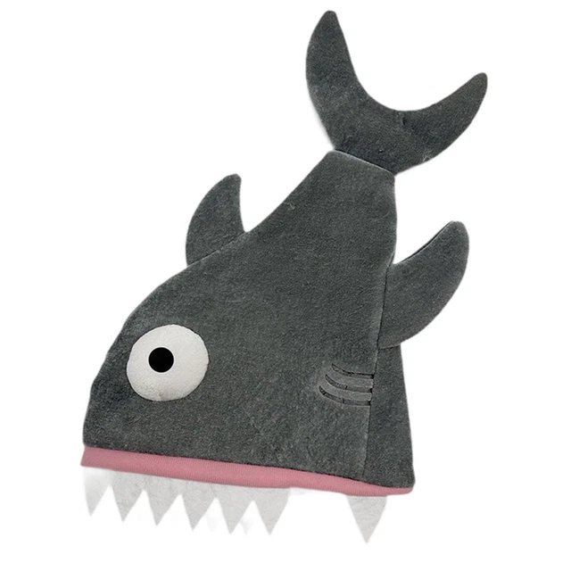 FUNNY SHARK HAT Dress up Cute Cosplay Cap for Role Playing Birthday ...