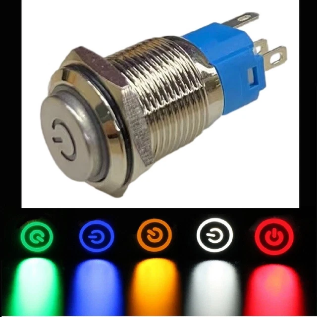 PUSH BUTTON BUTTON Momentary With IP66 IK09 Rating EUR 9,19 - PicClick FR