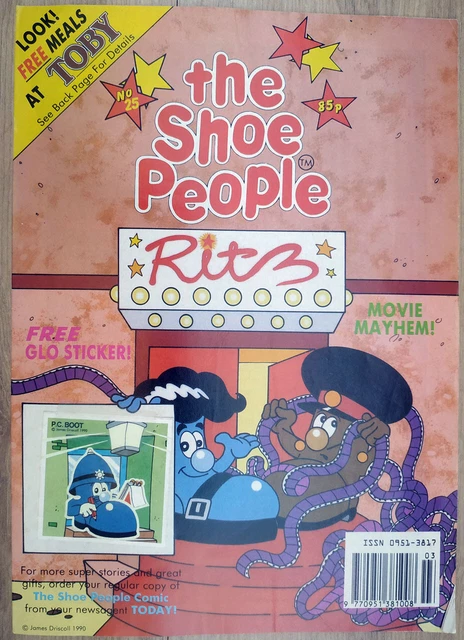 RARE VINTAGE RETRO THE SHOE PEOPLE Comic #25 1990 TV ams WAC 90 show ...