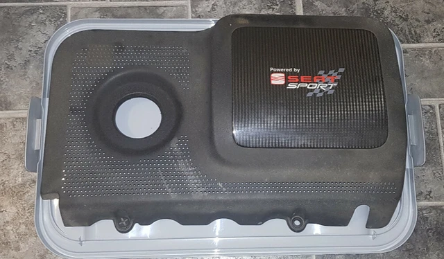 SEAT LEON CUPRA R 1.8T Mk1 Genuine Engine Cover Carbon 1M BAM AMK £25. ...