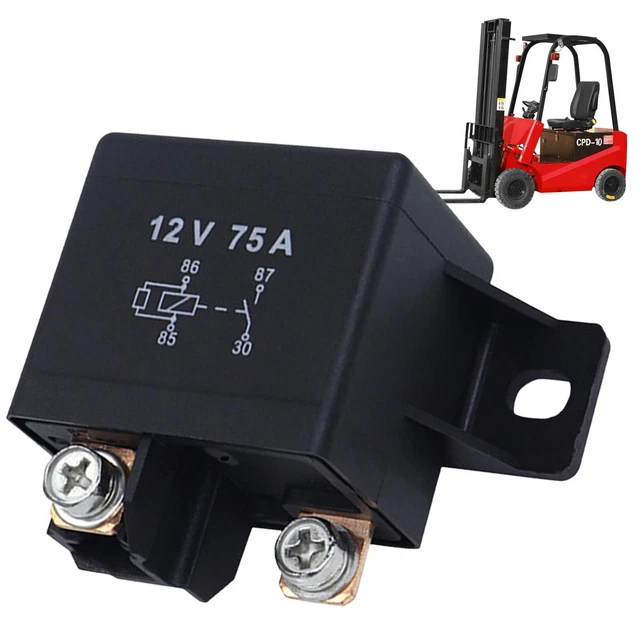 75A 12V START Relay for Forklift Excavator Pure Copper Coil Silver ...