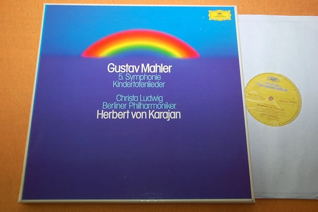 KARAJAN LUDWIG MAHLER Symphony No.5 Kindertotenlieder German DGG 2LP EX/NM EUR 11,99 - PicClick FR
