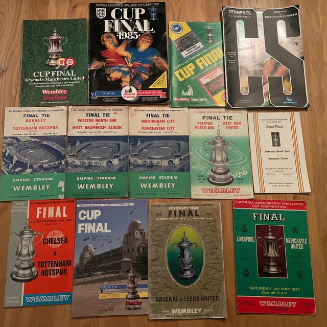 HUGE COLLECTION OF Football Programmes Finals 13 X £30.00 - PicClick UK