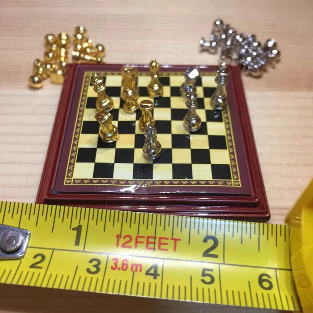 1/12 SCALE MINIATURE Chess Set for OBitsu 11/Figma/Blythe/FashionDoll ...
