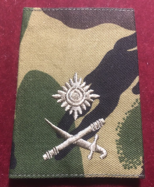 BRITISH ARMY EPAULETTE / Rank Slide Major General Camouflage Camo ...
