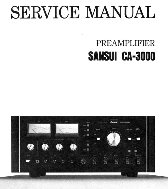 SANSUI CA 3000 SCHEMATIC Diagram Service Manual Schematic Circuit sansui-ca-3000-schematic-diagram-service-manual-schematic-circuit
