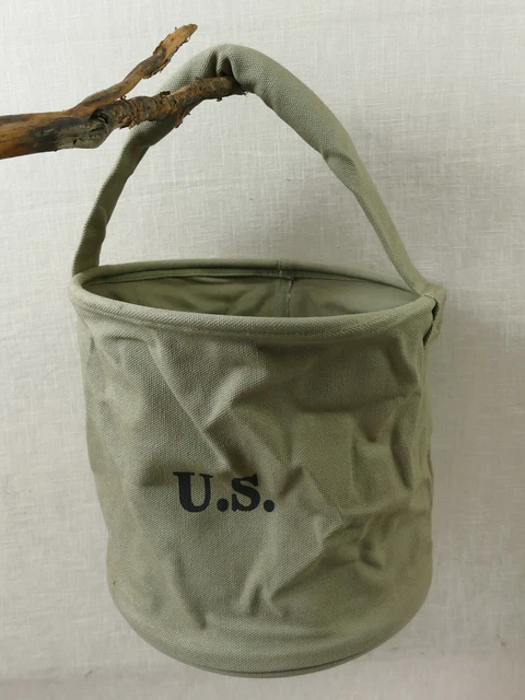 US ARMY WW2 WATER BUCKET Wassereimer Falteimer für Jeep / Camp EUR 32 ...