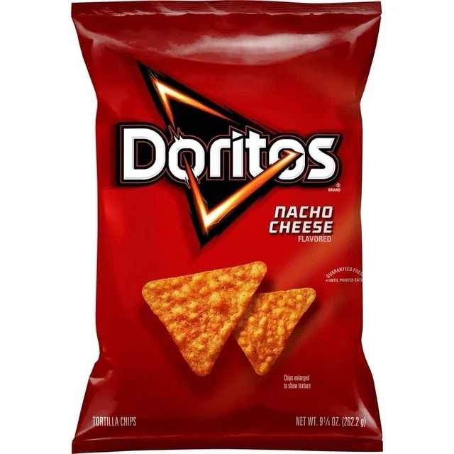 DORITOS NACHO CHEESE Flavored Tortilla Chips, 9.25 oz Bag (Big Bag) £3. ...