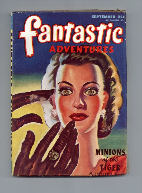FANTASTIC ADVENTURES PULP / Magazine Sep 1946 Vol. 8 #4 FN £27.96 ...