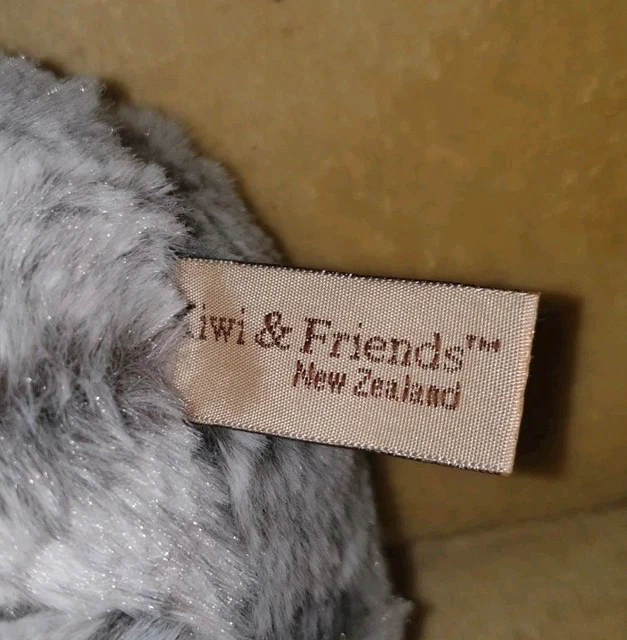 KIWI & FRIENDS New Zealand Grey Fluffy Soft Kiwi Bird Plush Stuffed ...