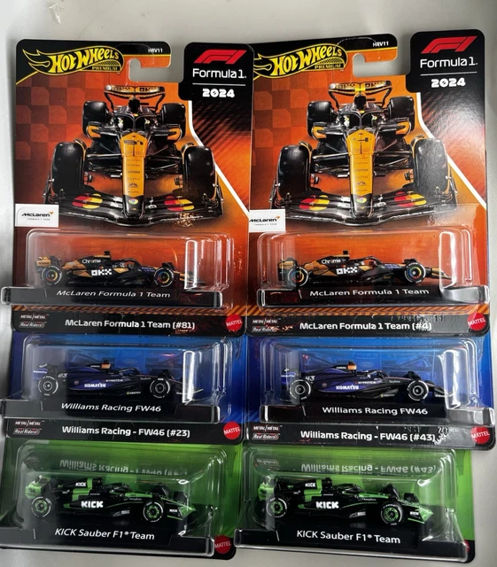 HOT WHEELS 2025 Premium Formula 1 2024 Season F1 Mix 2 HRV111/64 Set of 6 Cars $111.54 - PicClick CA
