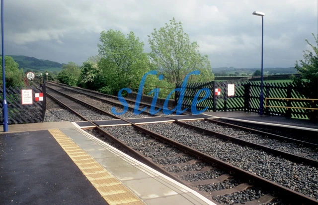 BRITISH RAILWAYS LMS Giggleswick Station Platform 2001 Original Slide ...