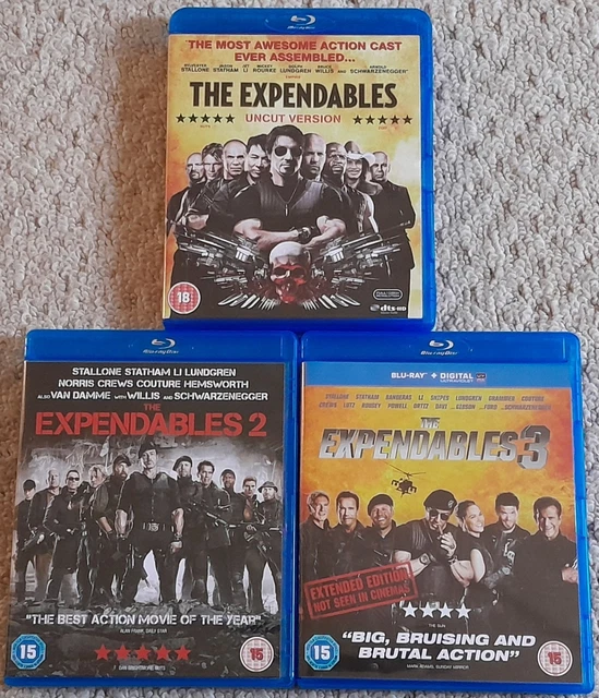 THE EXPENDABLES TRILOGY Blu-Ray Collection Sylvester Stallone Jason ...