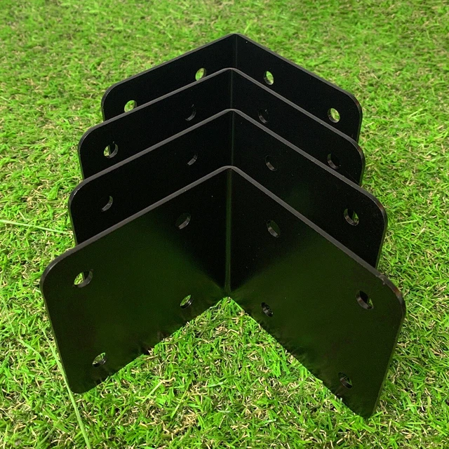 CORNER EDGE TIMBER Railway Sleeper Brackets Wooden Planter Raised Bed ...