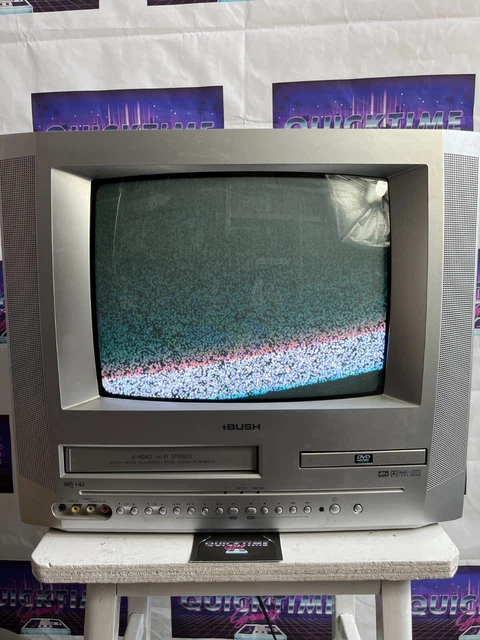 BUSH BTV183DVD/A 14& CRT TV DVD VHS Player Combi TV - Retro Gaming *FREE UK P&P* £149.95 ...