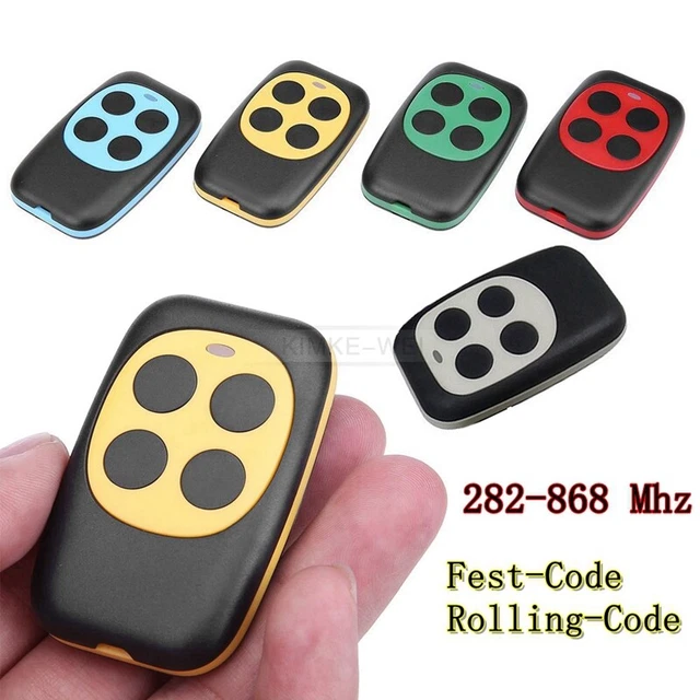 TRASMETTITORE PORTATILE UNIVERSALE 282-868 MHz codice fisso/rolling ...