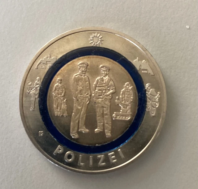 10 EURO POLICE 2024 Polymer Memorial Coin, Mint F - Police Coin, NEW £ ...