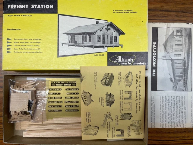 ALEXANDER SCALE MODELS Wooden HO Building Kit RS-622: NYC FREIGHT ...