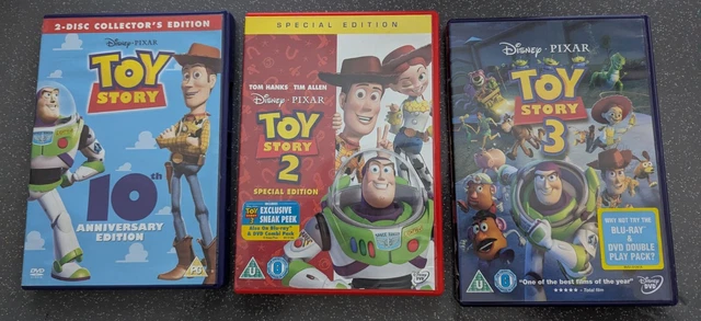 TOY STORY 1, 2 & 3 DVD bundle £4.00 - PicClick UK