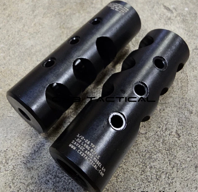 .22LR MUZZLE BRAKE Compensator 22 LR For Savage Model 64 1/2x28 TPI 1/2 ...