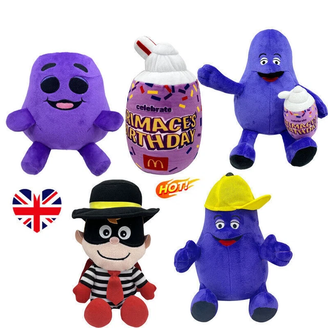 GRIMACE SHAKE YELLOW Hat Plush Doll High-quality Soft Stuffed Toy Kids ...