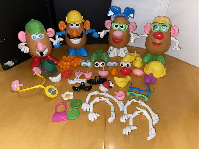 HUGE LOT MR Mrs Potato Head Mixed Lot 82 Assorted Pieces Parts Bodies ...