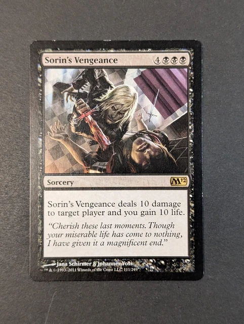 MTG CARD - 1x Sorin's Vengeance - Magic Core Set 2012 M12 - Magic The ...
