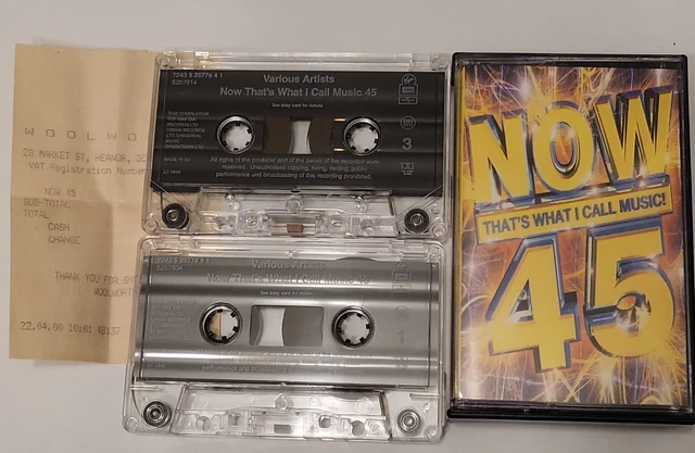 NOW THAT'S WHAT I Call Music 45 Double Cassette Tape 2000 with sales ...