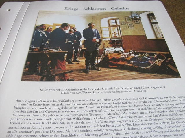DEUTSCHES MILITÄR ARCHIV 5 Kriege 5027 Kaisr Friedrich Weißenburg 1870 ...