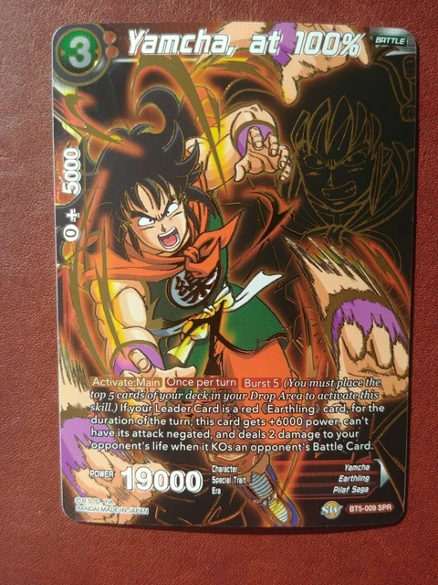 DRAGON BALL SUPER DBS English TCG Yamcha, at 100% BT5-009 SPR $49.99 - PicClick CA