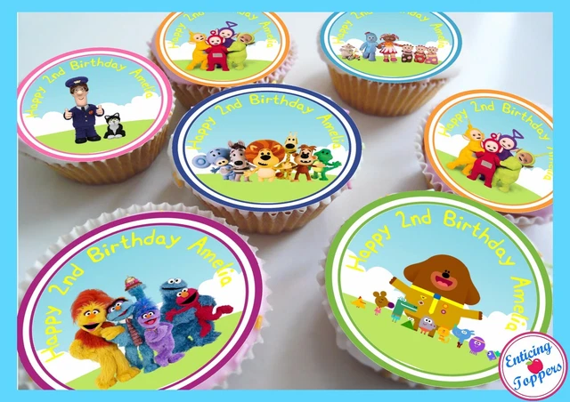 12 X BING Cake Toppers Cupcake Toppers CBeebies | Bing Party ...