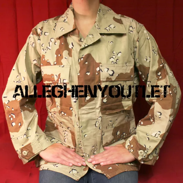 Us Military Army 6 Color Desert Camo Bdu Shirt Top Chocolate Chip S Xs