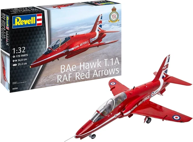 REVELL 04284, BAE Hawk T.1A "RAF Red Arrows" - 1:32 Scale model kit £36 ...