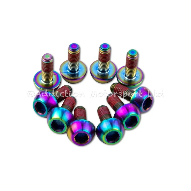 10X RAINBOW TITANIUM Front Disc Rotor Bolt Screws for Honda CBR1000RR ...