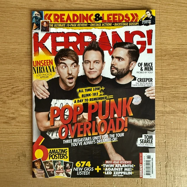 KERRANG MAGAZINE ISSUE 1636 All Time Low Blink-182 A Day to Remember £6 ...