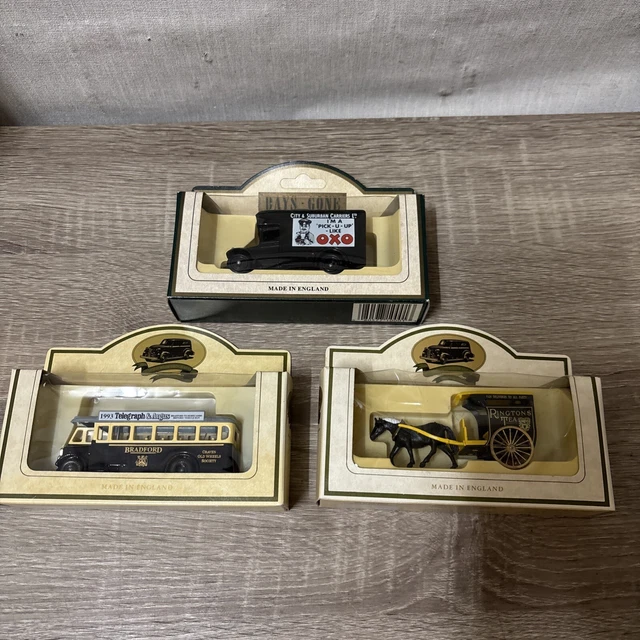 LLEDO DAYS GONE Diecast Models x3 - Ringtons Horsecart, OXO Van ...