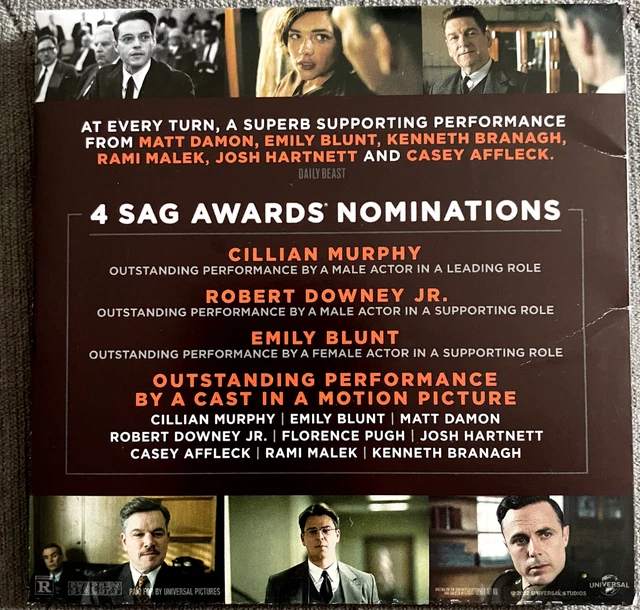 OPPENHEIMER FYC 2023 Cillian Murphy Emily Blunt Robert Downey BLU RAY ... OPPENHEIMER FYC 2023 Cillian Murphy Emily Blunt Robert Downey BLU RAY ...