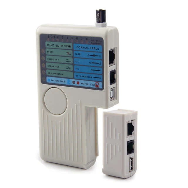 TESTEUR DE RÉSEAU USB RJ45 RJ11 testeur de câble testeur LAN détecteur ...
