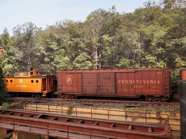 LIONEL WEATHERED PRR 50’ DD Boxcar AUTO FRAMES runs with Weaver Atlas O ...