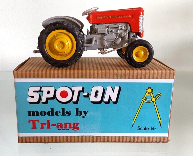 TRI-ANG SPOT-ON Massey Ferguson 65 Tractor ~ Restored £50.00 - PicClick UK
