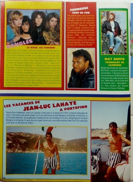 JEAN-LUC LAHAYE_THE BANGLES = Coupure de presse 1 PAGE 1989 / FRENCH ...