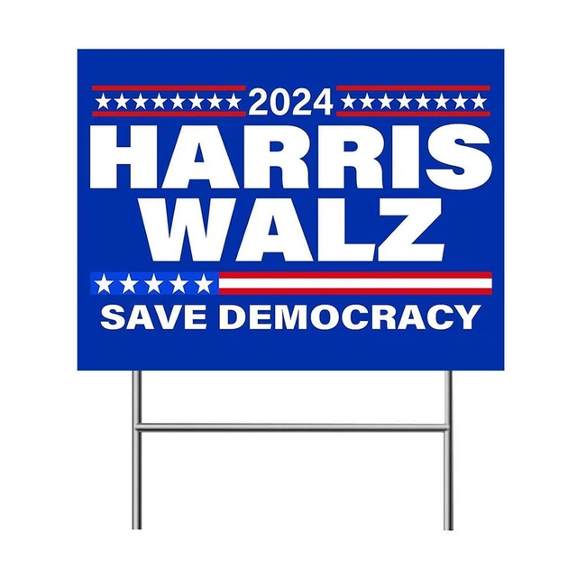 HARRIS WALZ 2024 US Presidential Election Signboard Garden Decoration W ... HARRIS WALZ 2024 US Presidential Election Signboard Garden Decoration W ...
