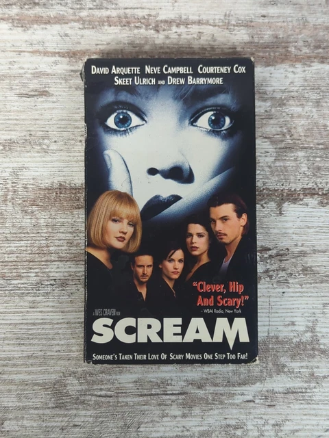 SCREAM WES CRAVEN Drew Barrymore Courteney Cox David Arquette VHS 1996 ...