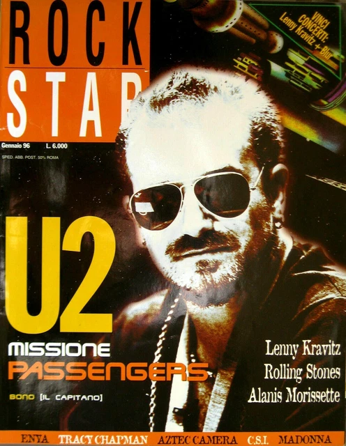 RIVISTA MAGAZINE ROCKSTAR Gen.1996 N.1 U2 LENNY KRAVITZ ROLLING STONES ...