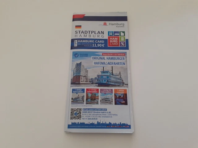 STADTPLAN, HAMBURG, INKL. Plan HVV Hamburger Verkehrsverbund EUR 1,00 ...