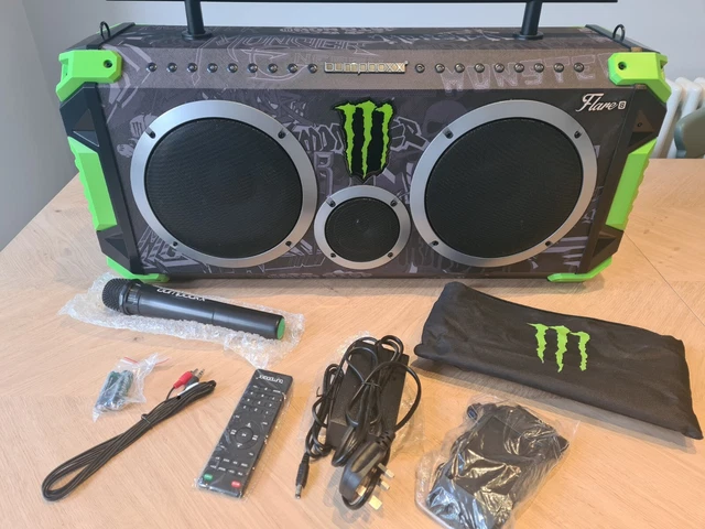 MONSTER ENERGY BUMPBOXX Flare retro wireless bluetooth boombox £350.00 ...