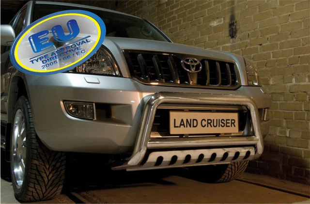 BUFFALO WALL FOR LAND CRUISER 120 HOMOLOGATE STAINLESS Ø 70 with ...