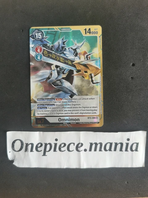 OMNIMON BT5-086 SR Alternate Art Digimon Card EUR 40,00 - PicClick FR