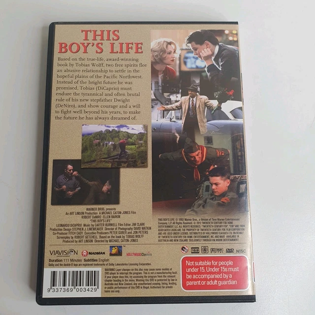 THIS BOY'S LIFE, Leonardo Dicaprio, Robert De Niro (DVD, 1993, Region 4 ...