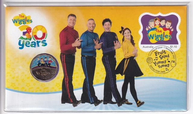 AUSTRALIAN PNC COVER: 2021 30 Cent - 30 Years Of The Wiggles Coloured ...